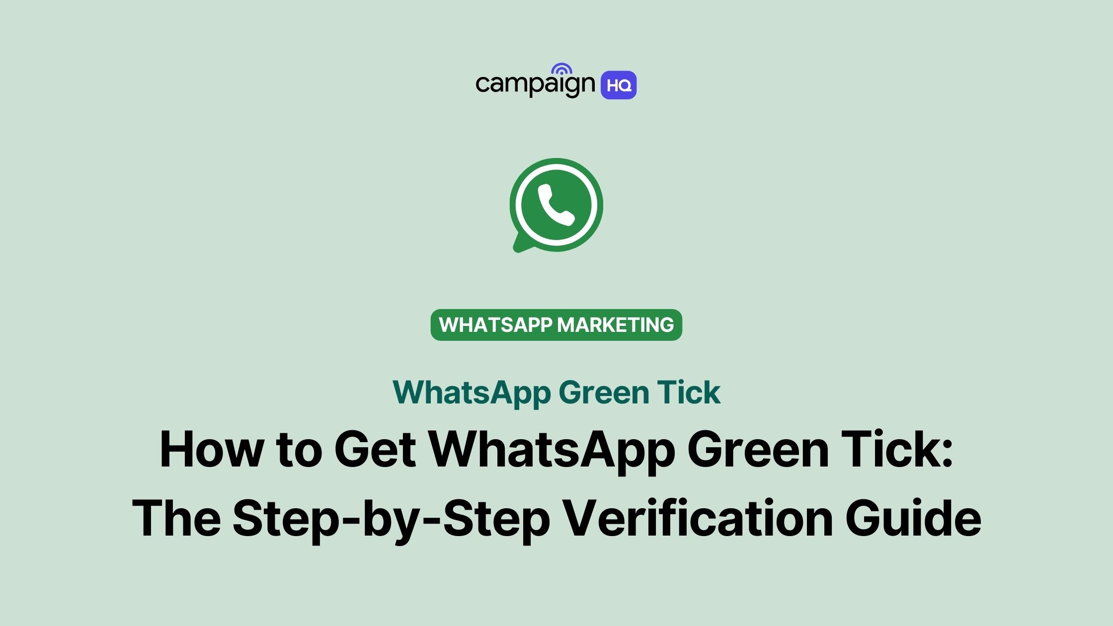 WhatsApp Green Tick: How to Get Verified on WhatsApp
