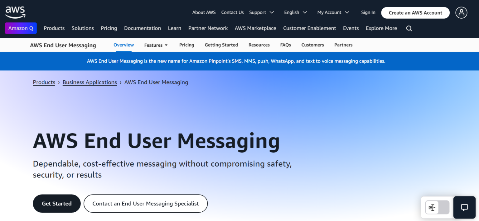 What is AWS End User Messaging Social? | AWS Guide